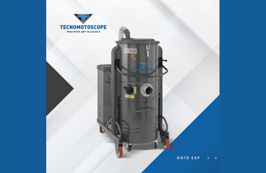NUOVO ASPIRATORE INDUSTRIALE DG70 EXP - Tecnomotoscope